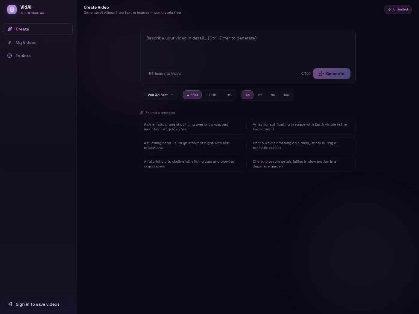 Free AI Video Studio