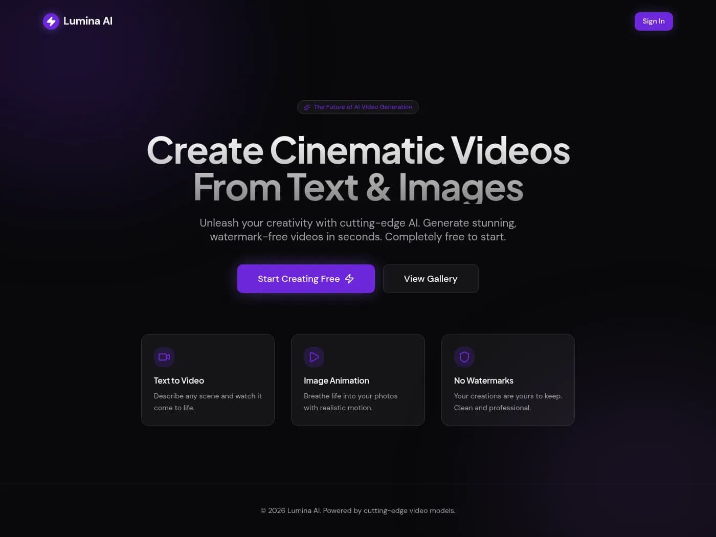 Free AI Video Maker