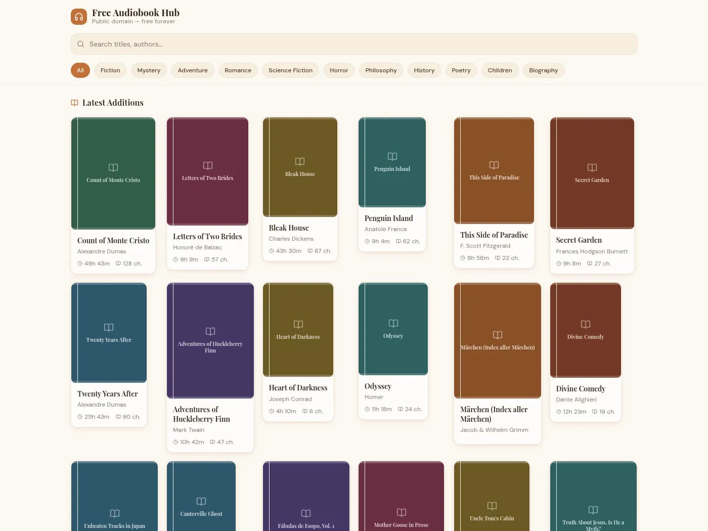 Free Audiobook Hub