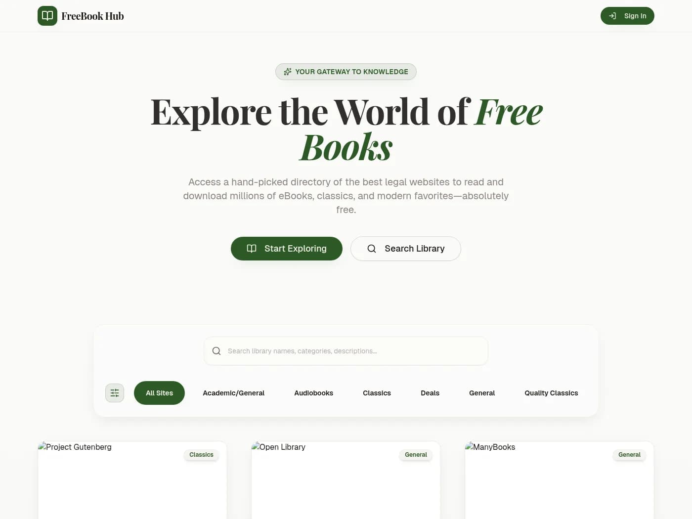 Free Book Explorer