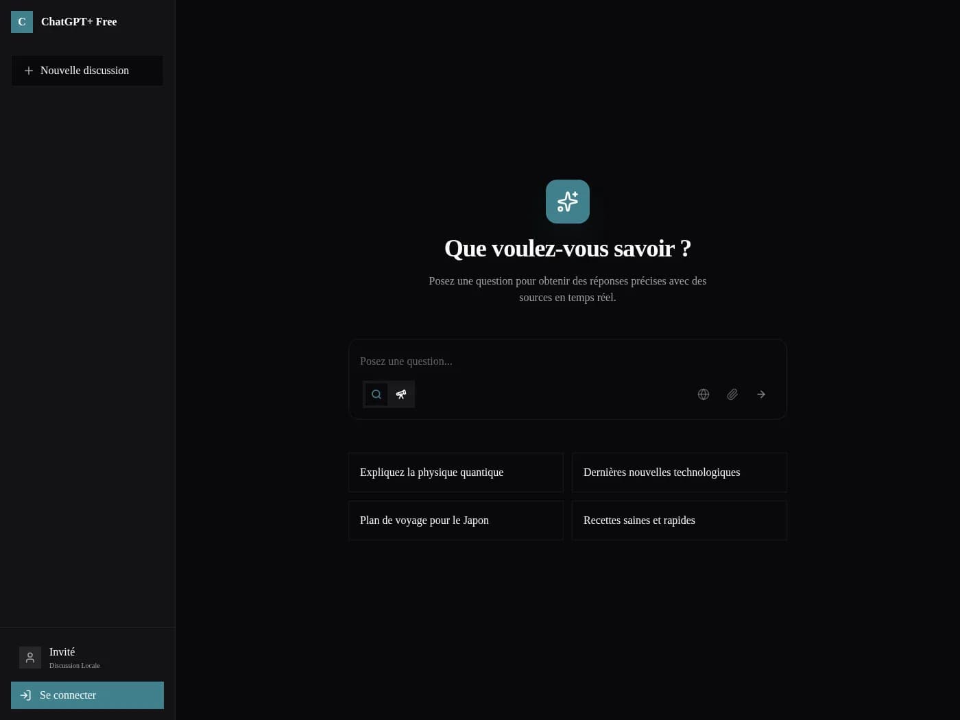 ChatGPT+ Free Clone