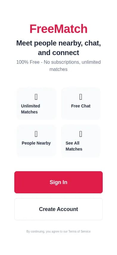 FreeMatch Nearby Dating