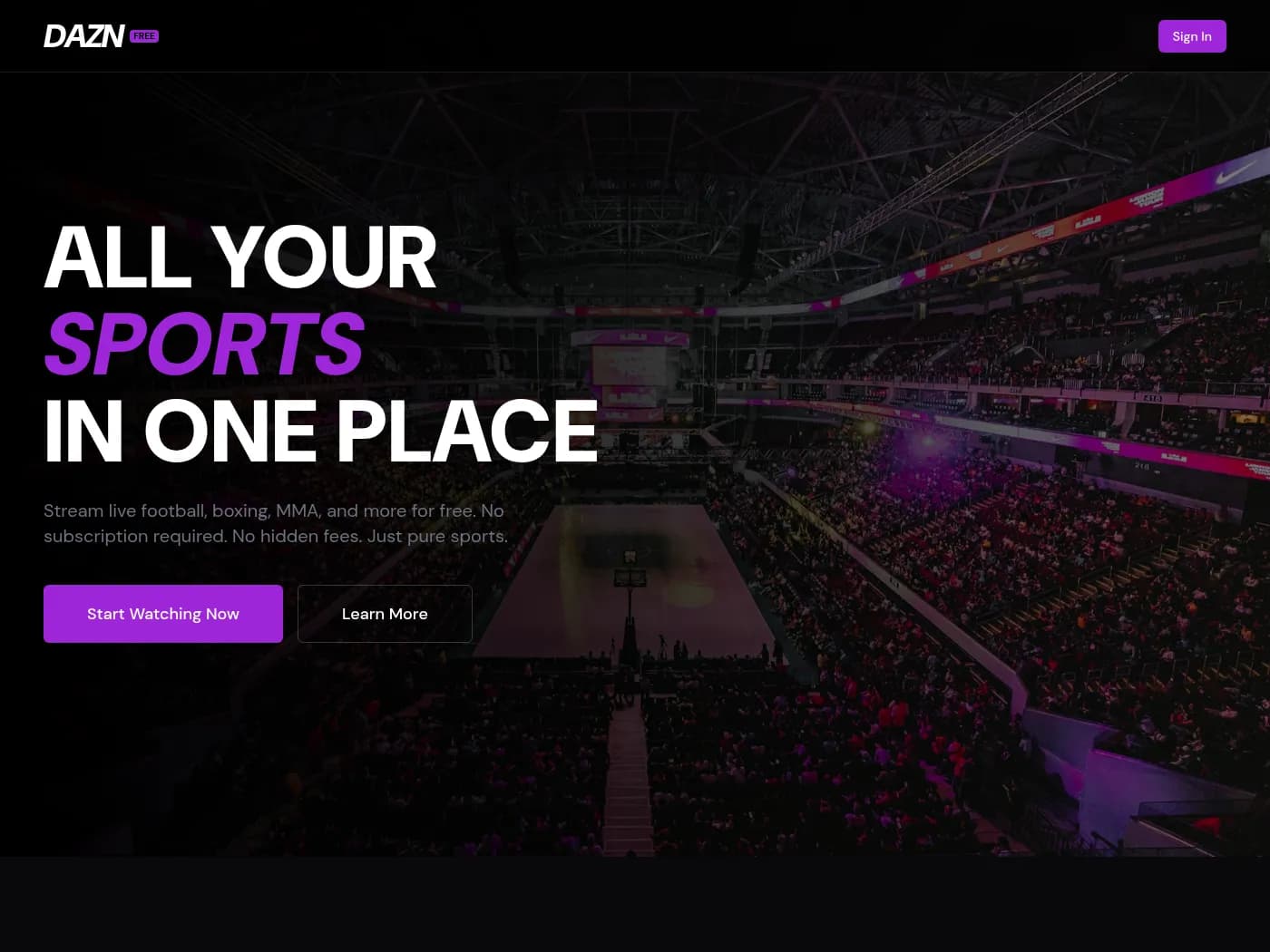 Free DAZN Clone