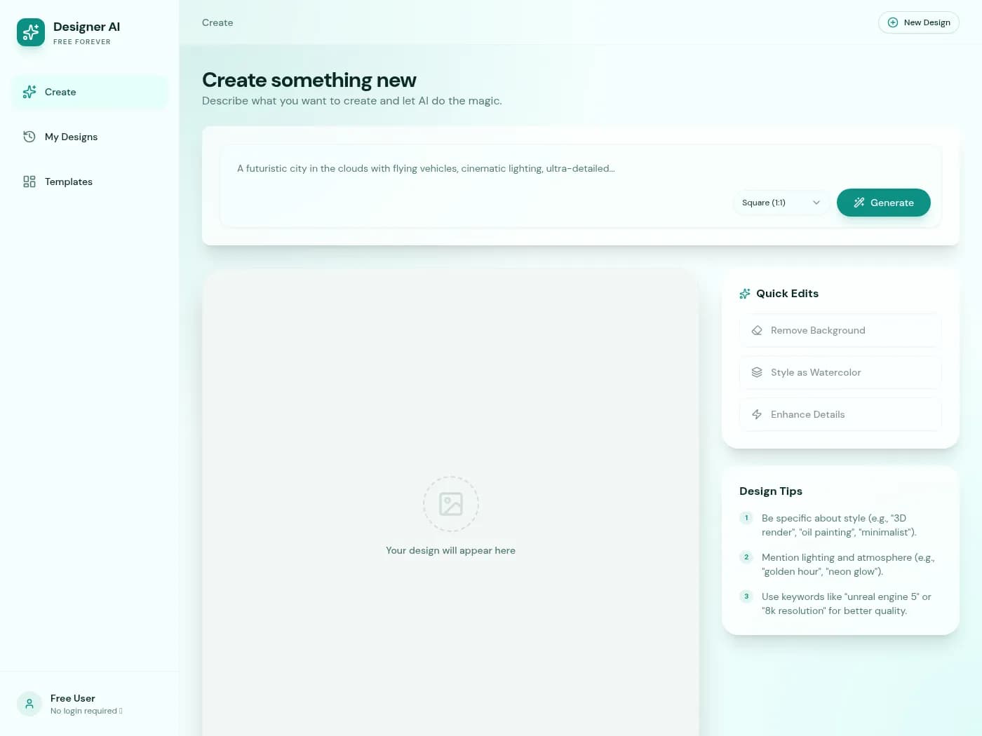Free Designer AI