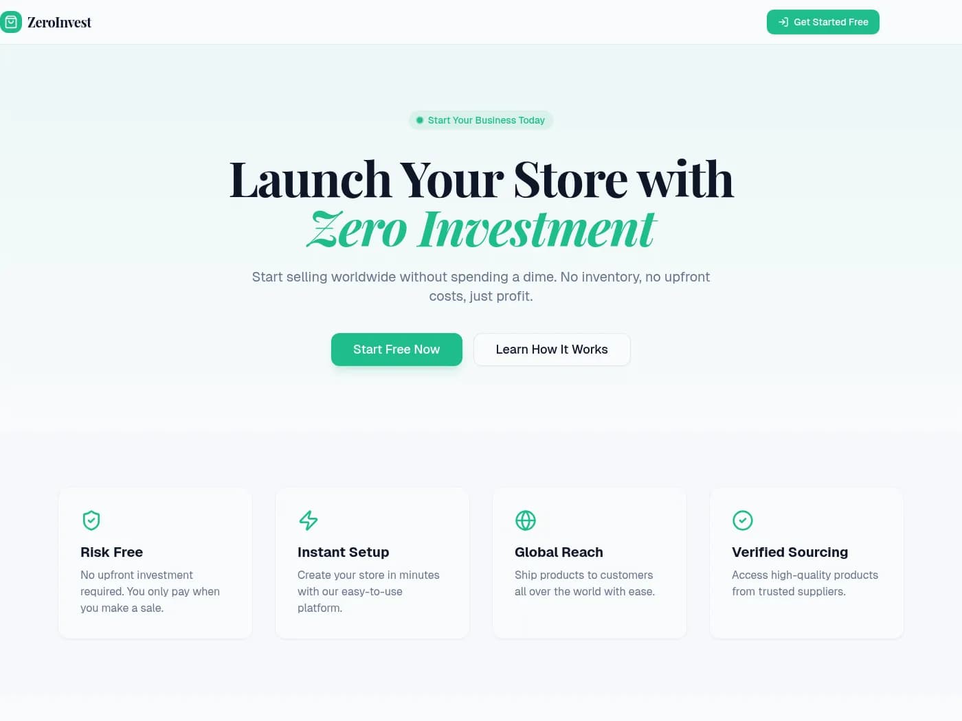 Zero Investment Dropshipping