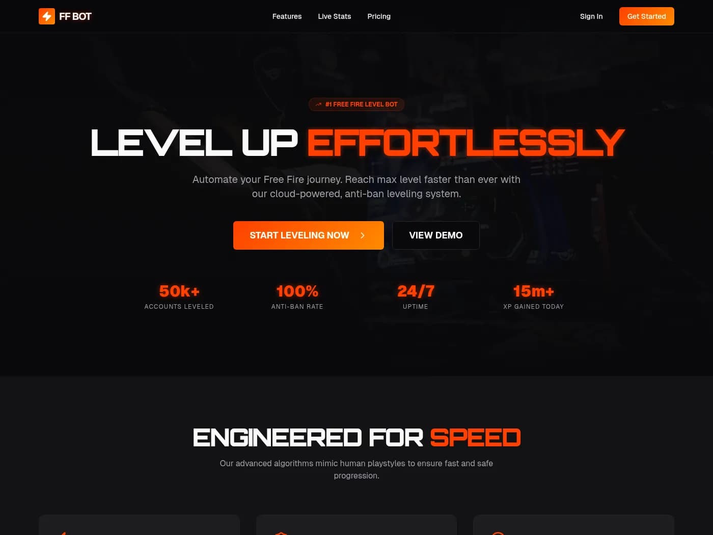 Free Fire Level Up Bot