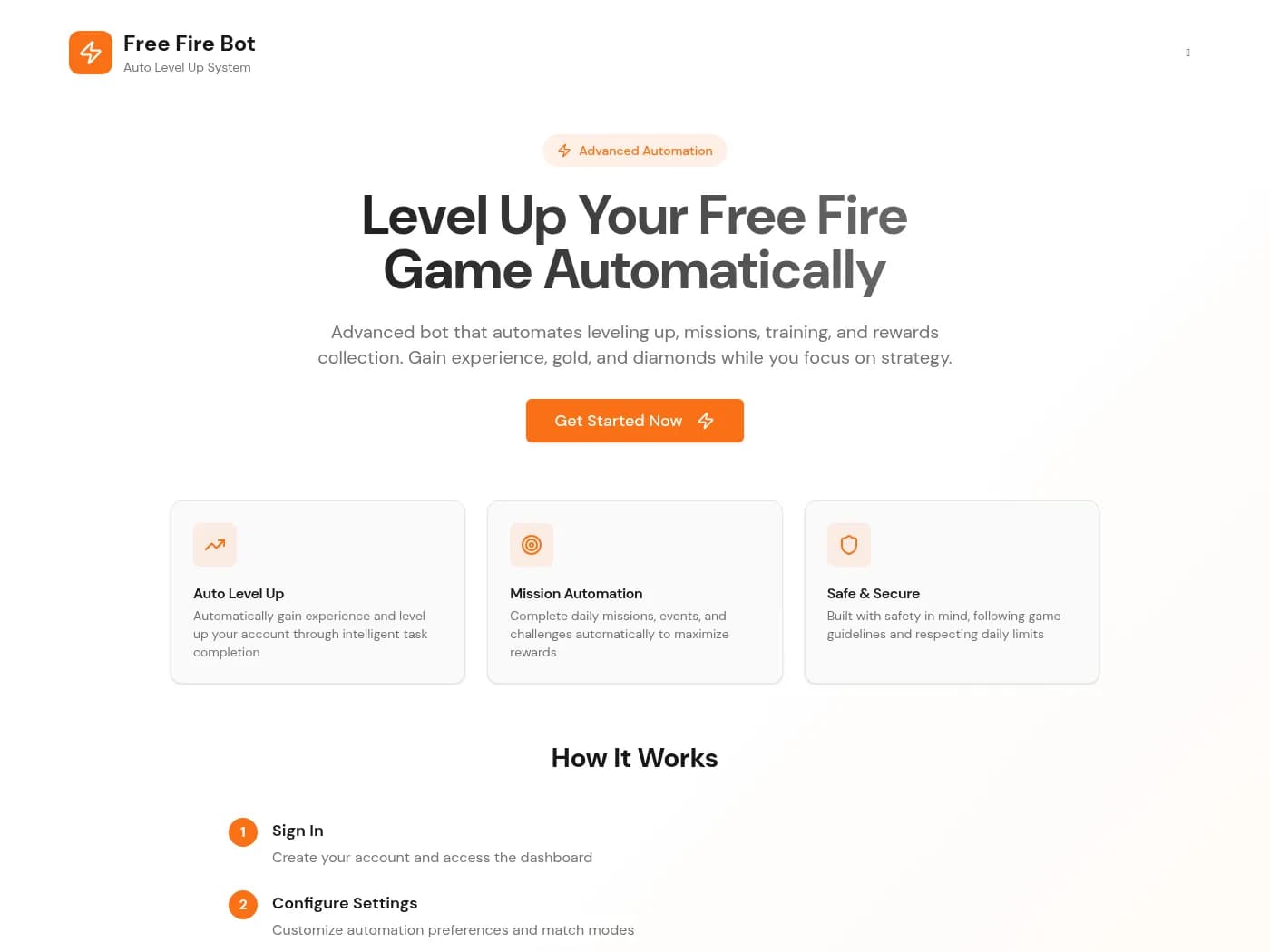 Free Fire Level Up Bot