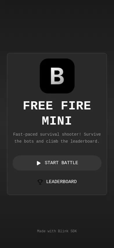 Free Fire Mini Game