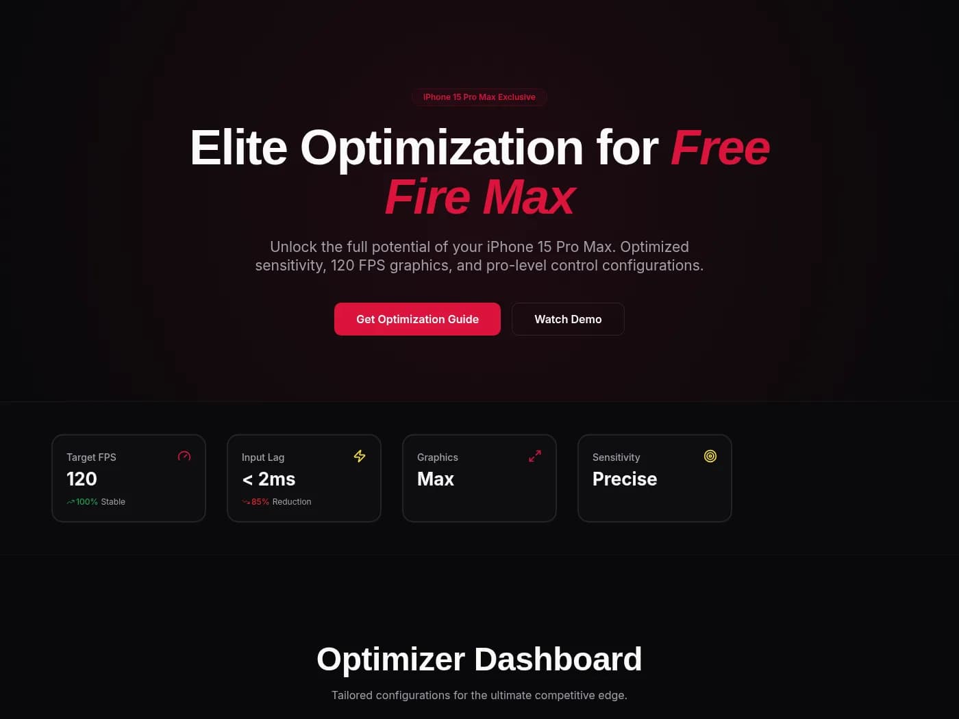 Free Fire Max Optimizer