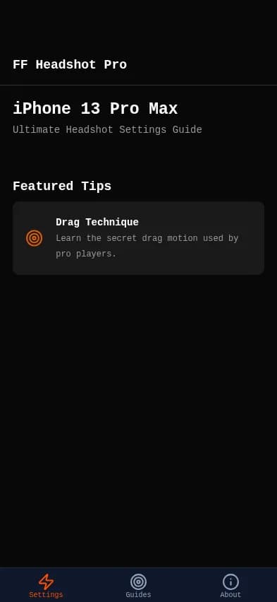 Free Fire Pro Settings