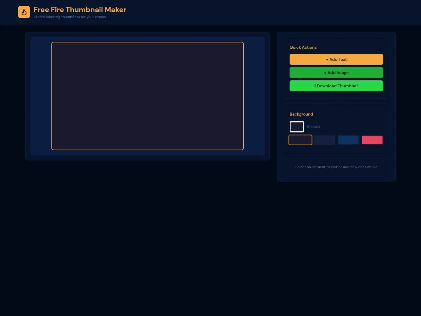 Free Fire Thumbnail Maker