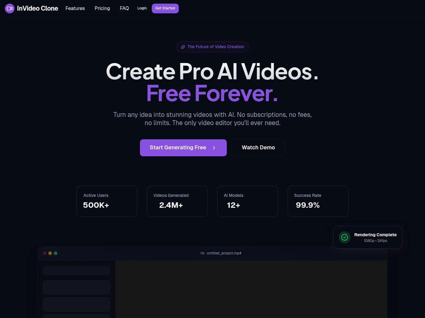 Free InVideo Clone