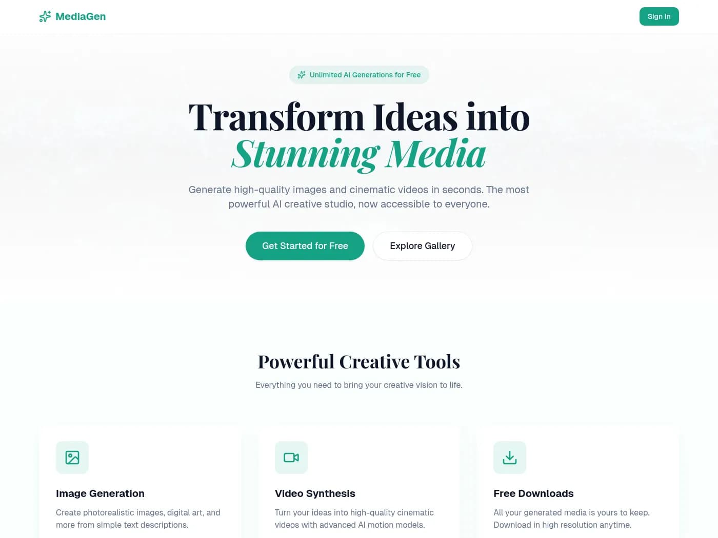Free Media Generator