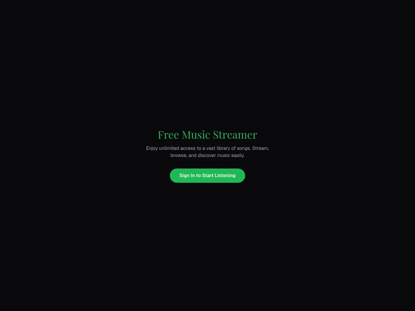 Free Music Streamer
