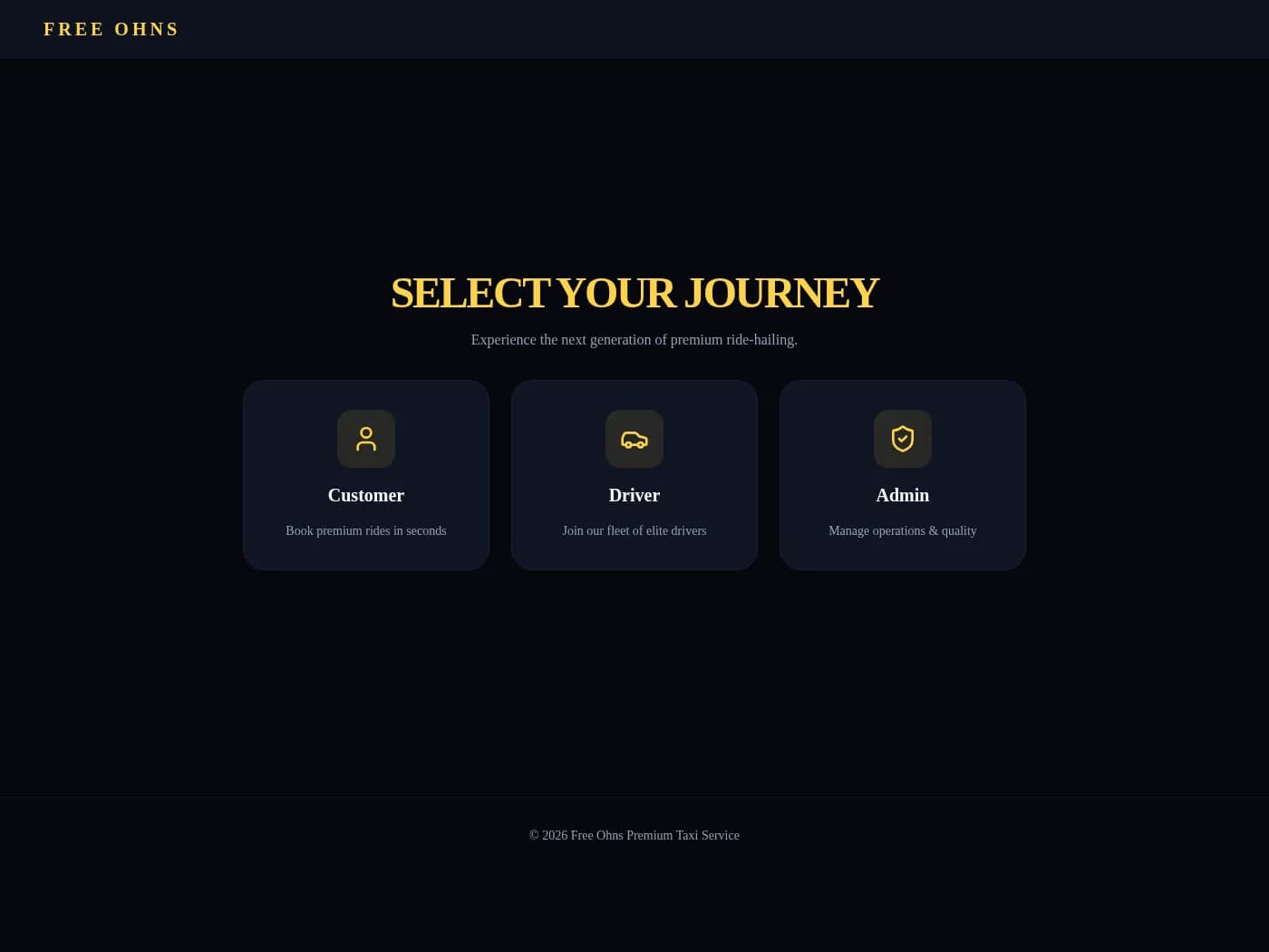 Free Ohns Taxi App