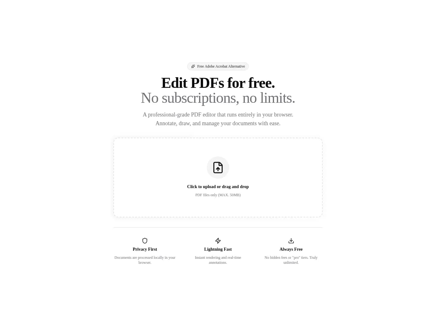 Free PDF Editor
