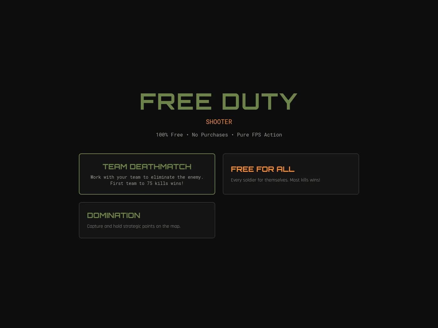Free Duty Shooter