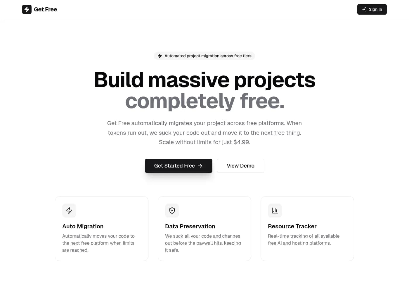 Free Usage Tracker