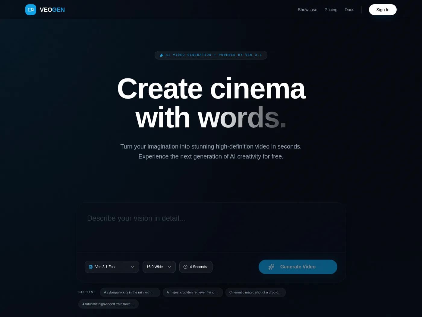 VeoGen Free Video AI