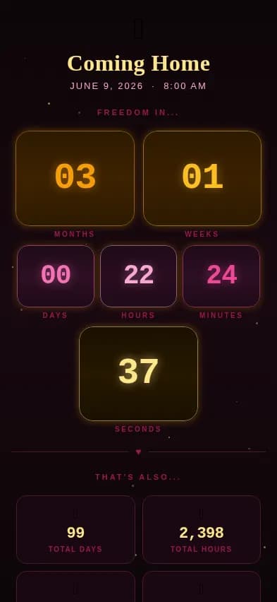 Freedom Countdown Widget