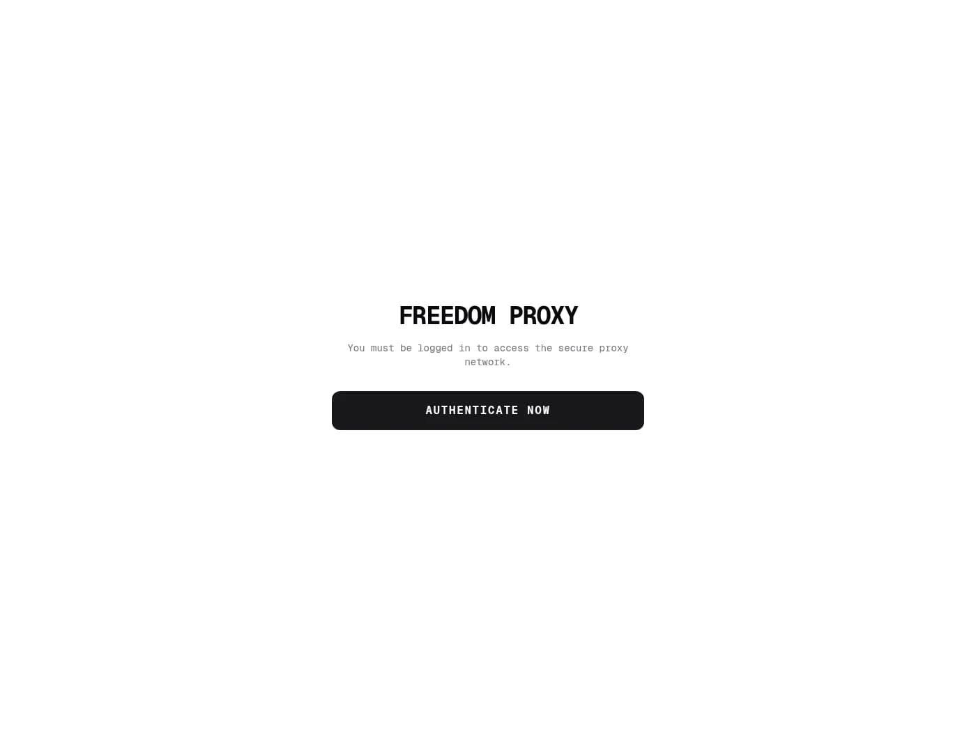 Freedom Web Proxy