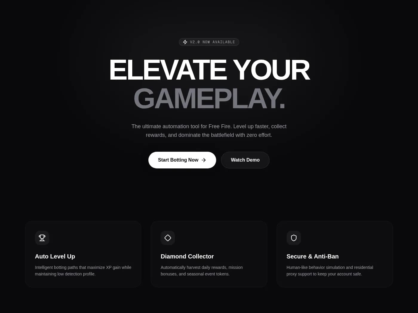 Free Fire Level Up Bot