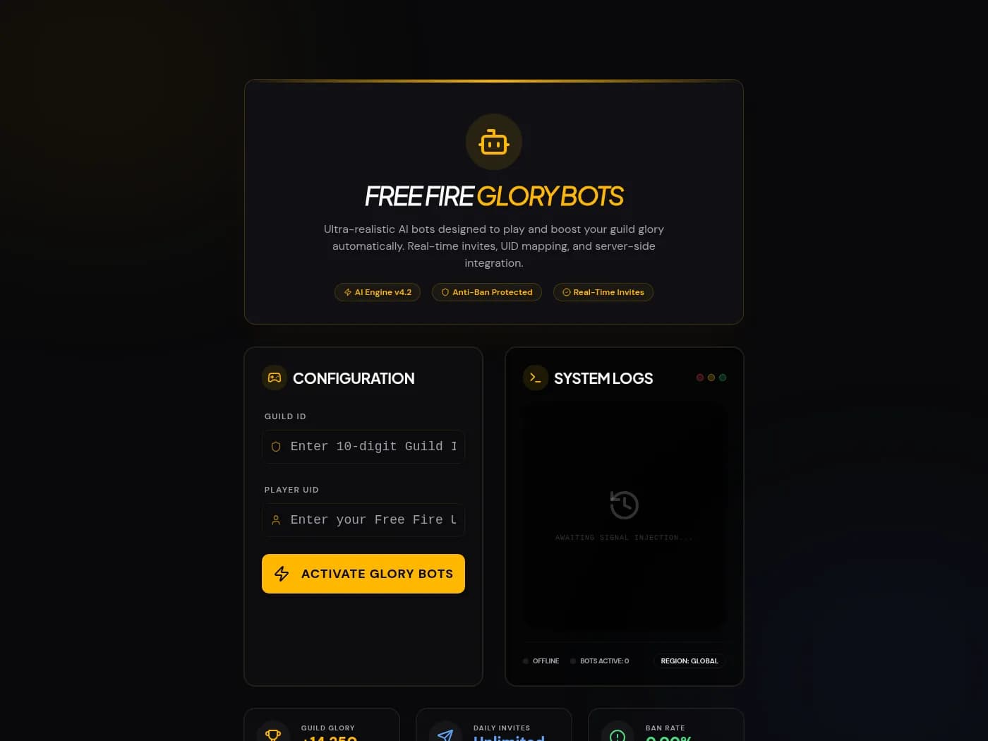 Free Fire Glory Bots