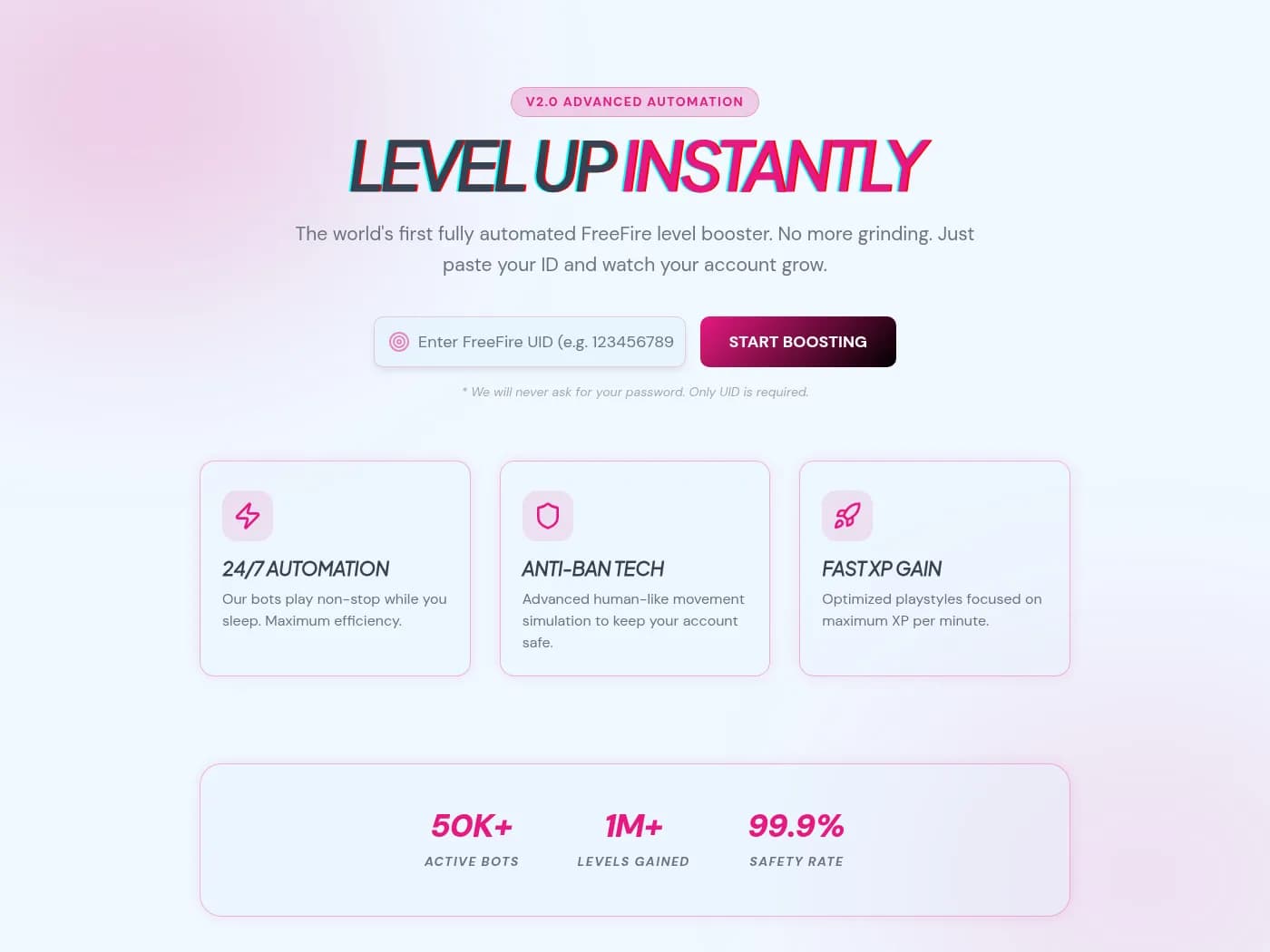 FreeFire Auto Level Bot
