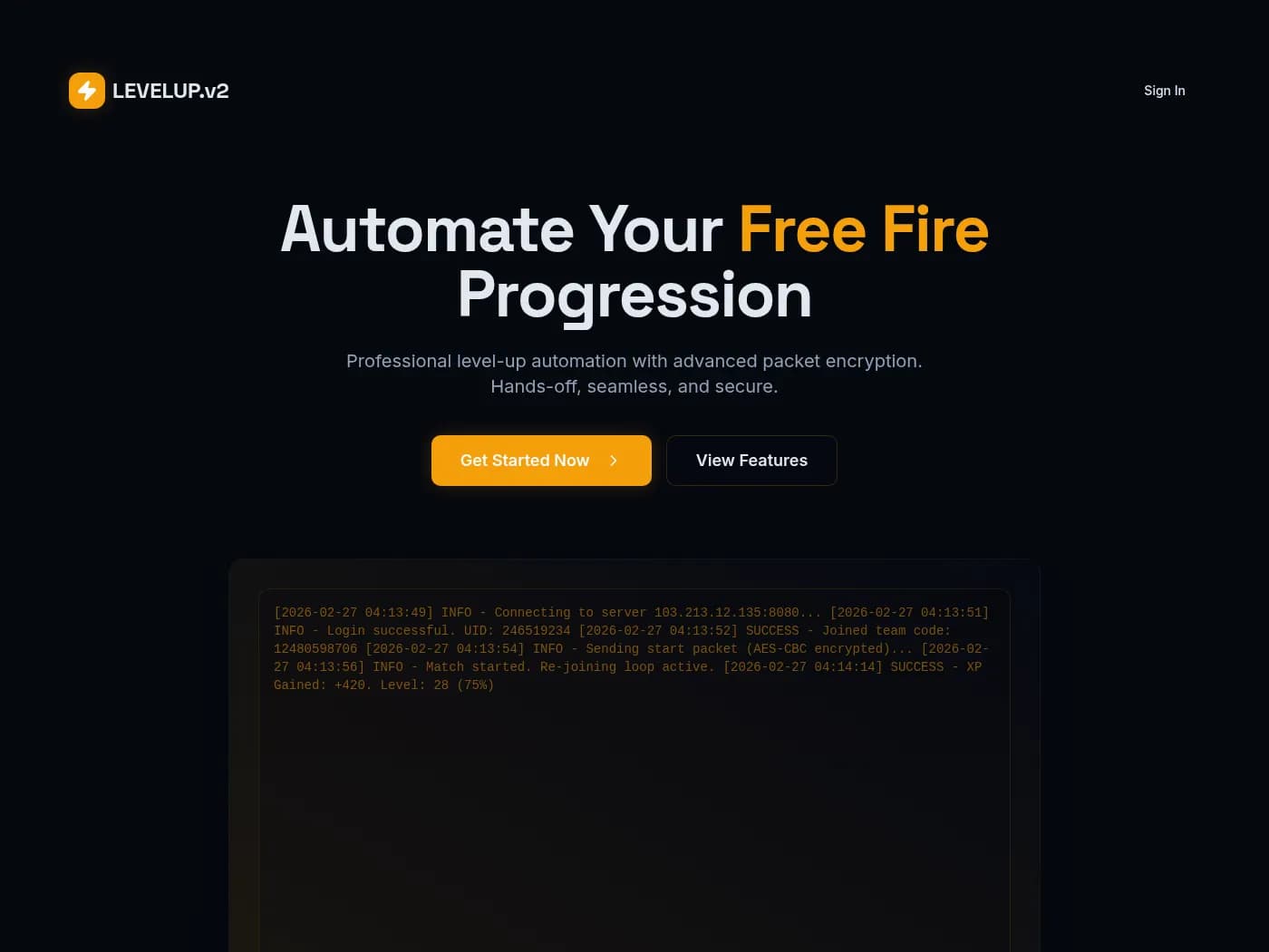 Free Fire Level Bot