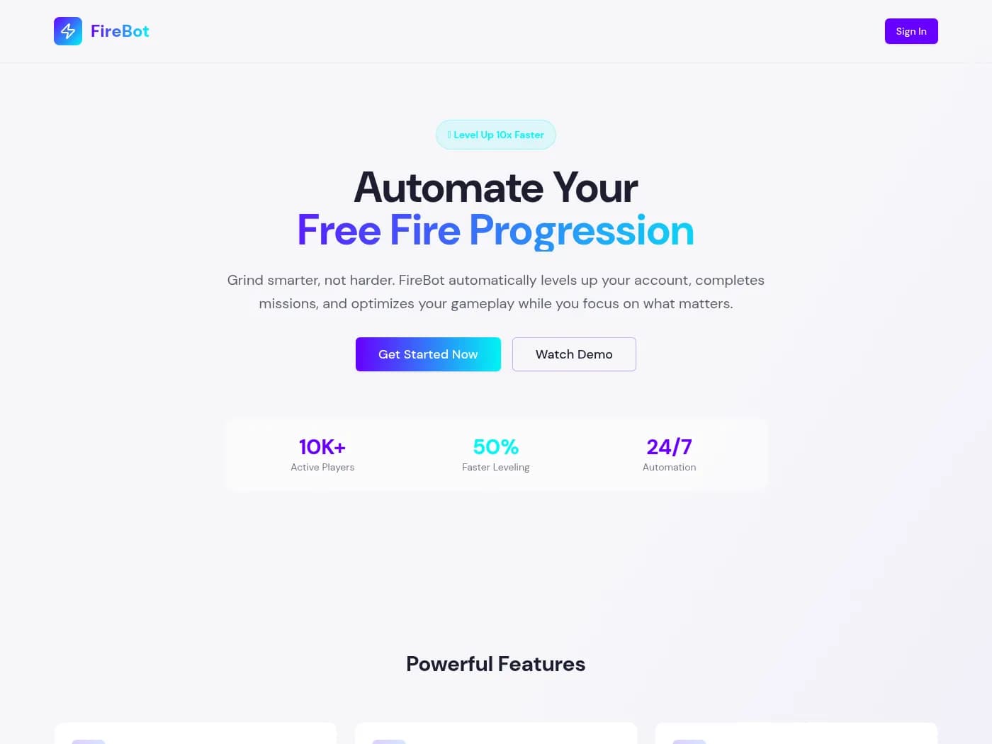 Free Fire LevelBot