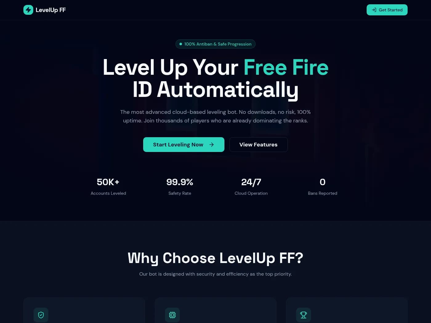 Free Fire LevelUp Bot