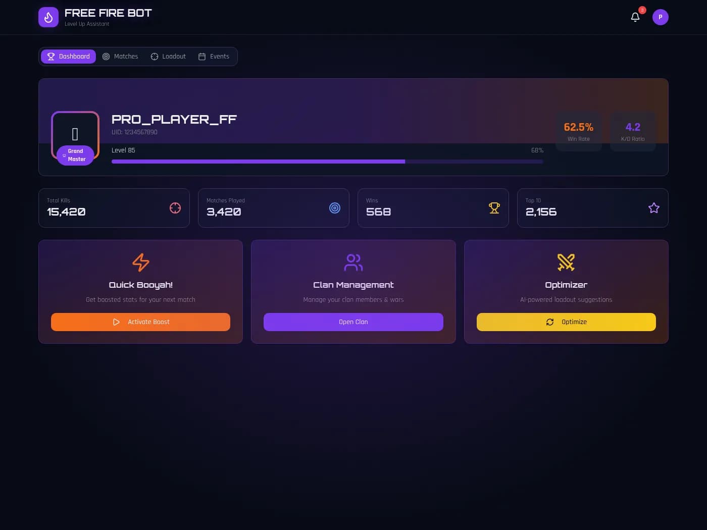Free Fire LevelUp Bot