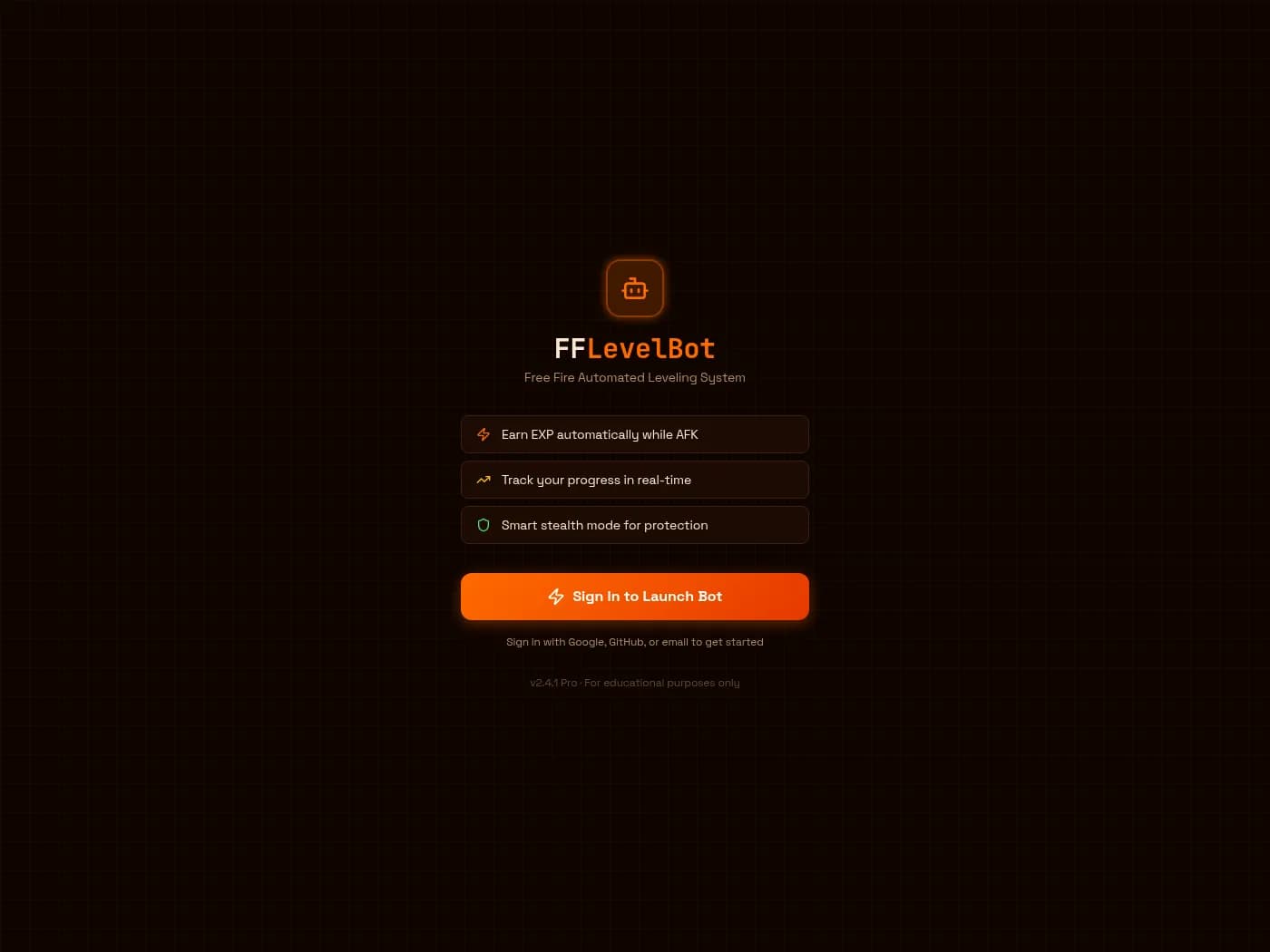 Free Fire LevelUp Bot
