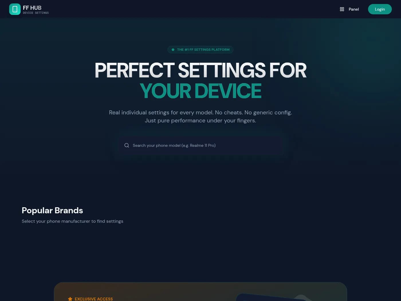 Free Fire Device Settings Hub
