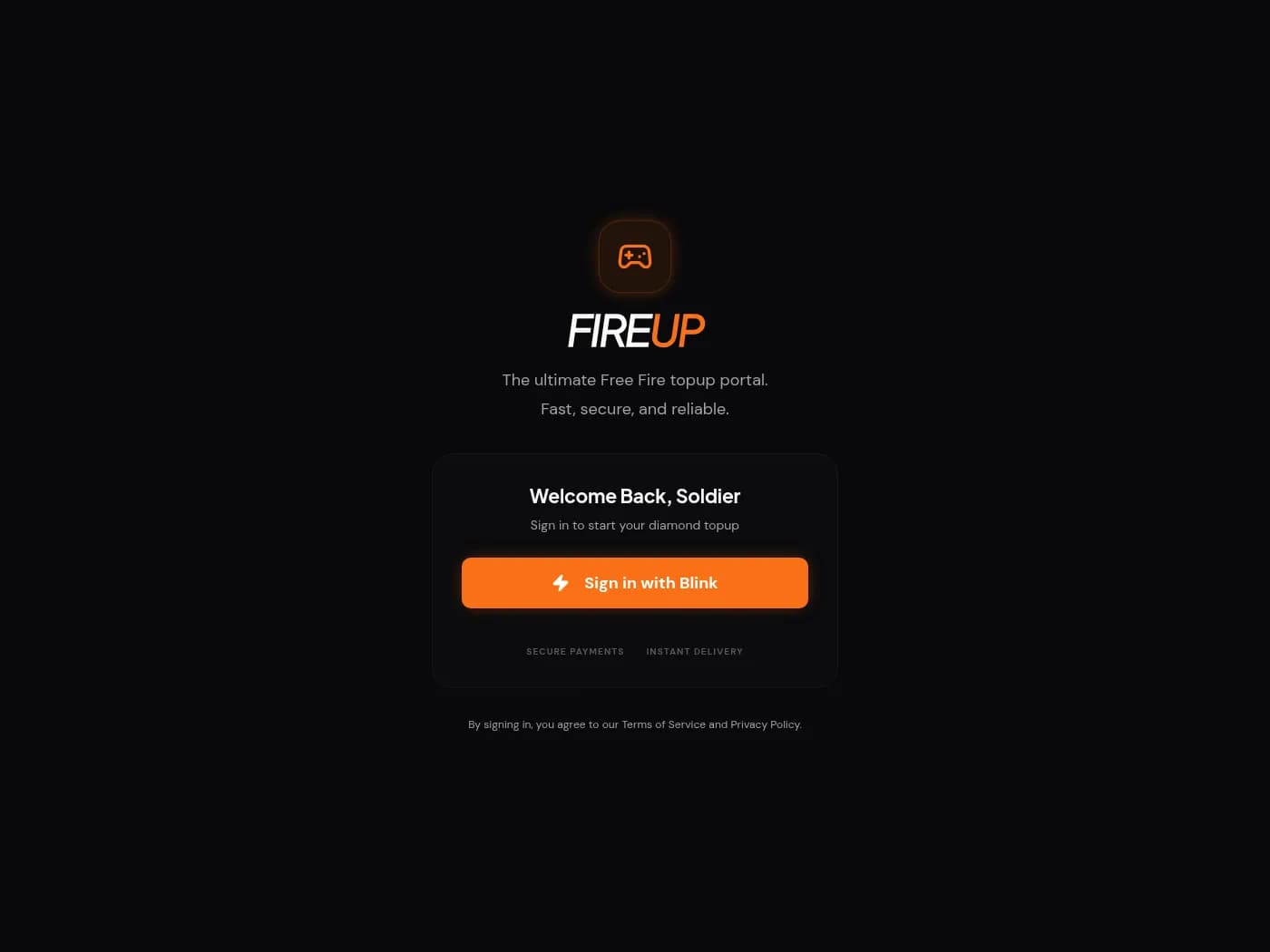 FreeFire Topup Portal