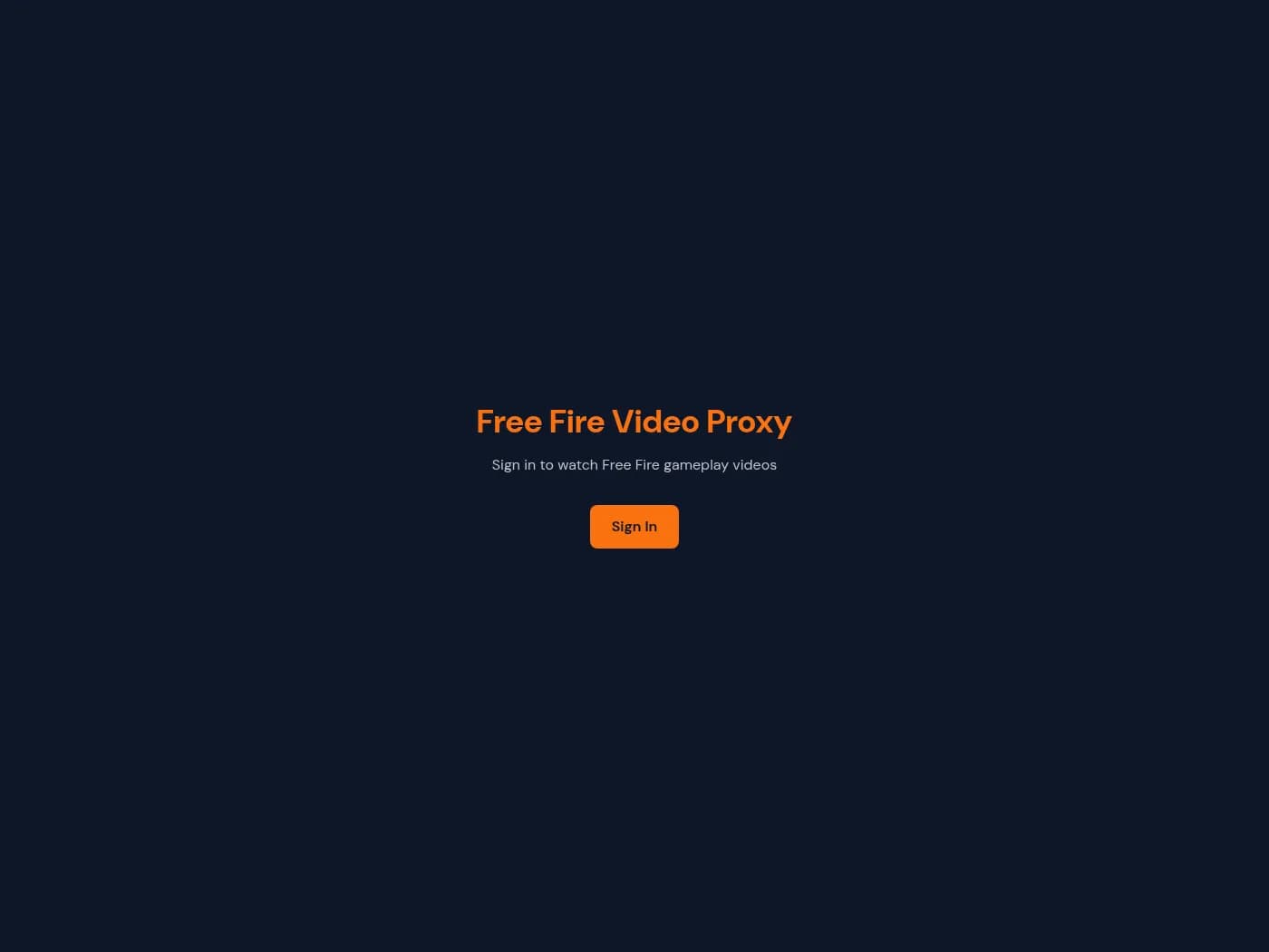 Free Fire Video Proxy