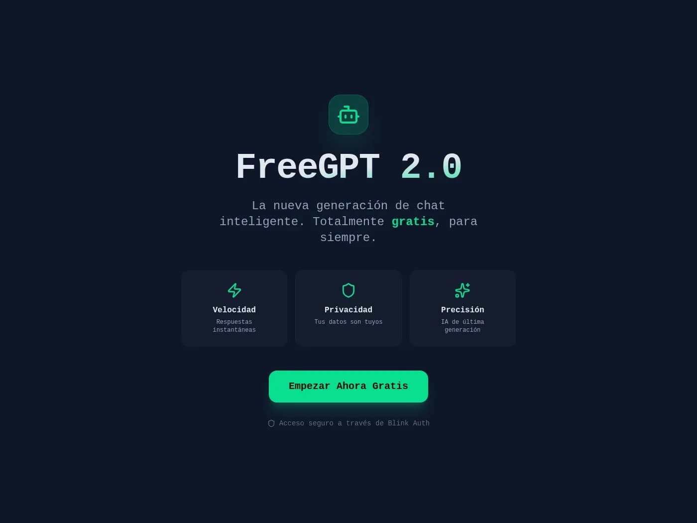 FreeGPT 2.0 Chat