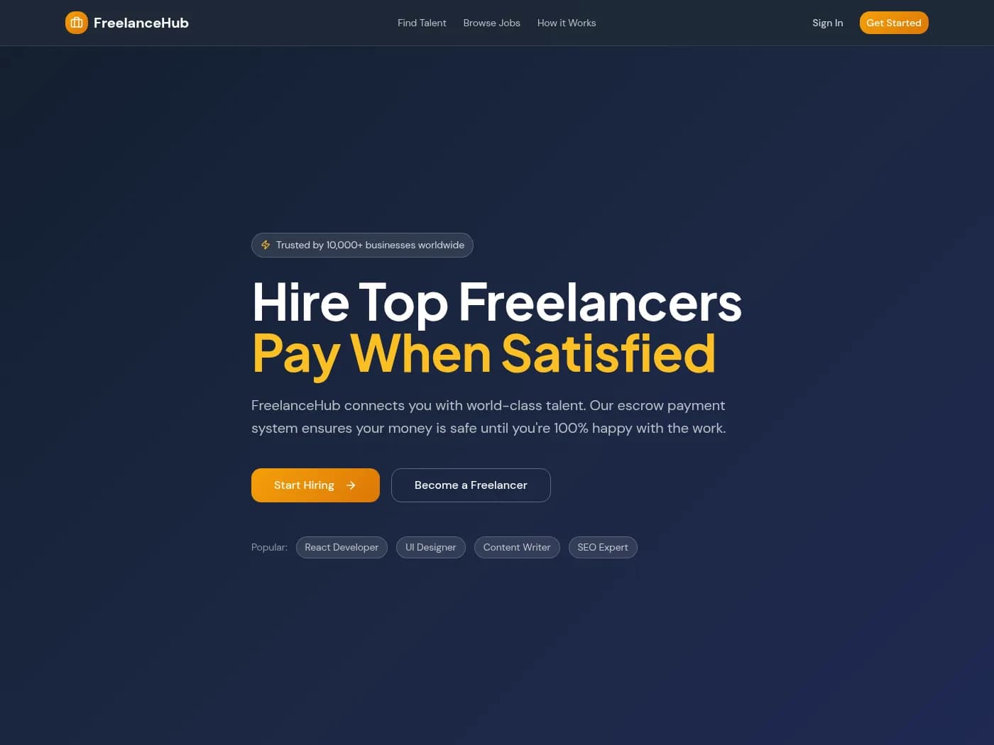 FreelanceHub Escrow Platform