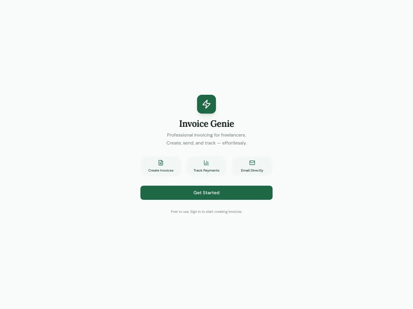 Freelance Invoice Genie