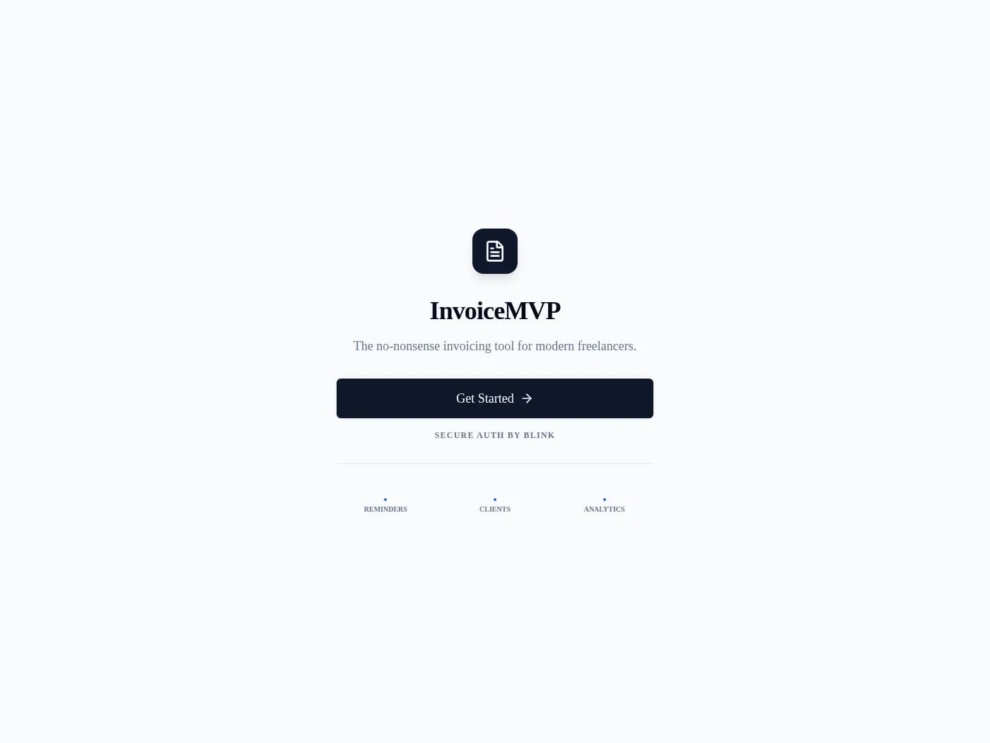 Freelance Invoice MVP