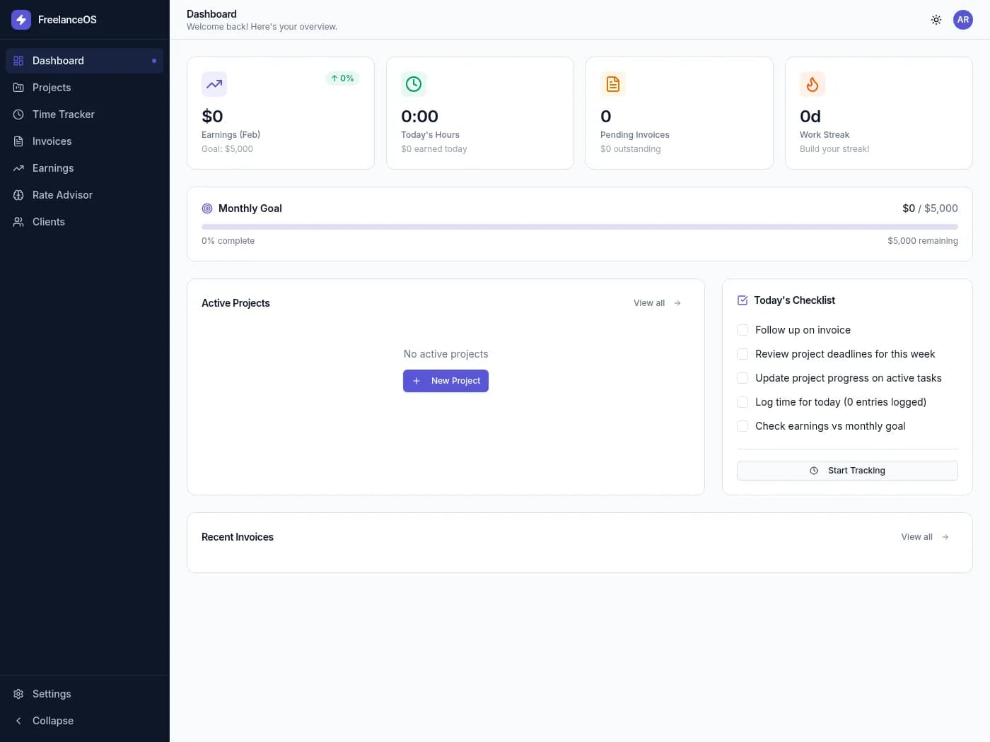 FreelanceOS Productivity Suite