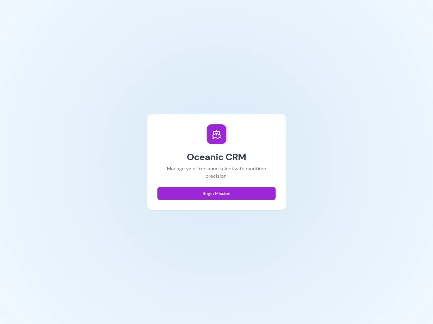 Oceanic Freelancer CRM