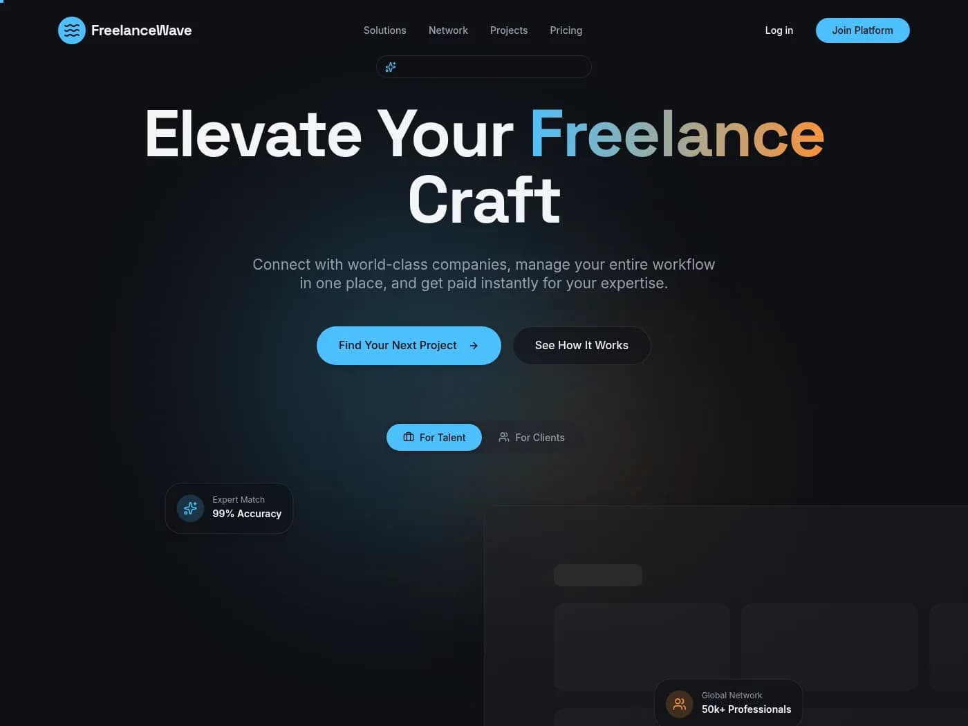 FreelanceWave Landing