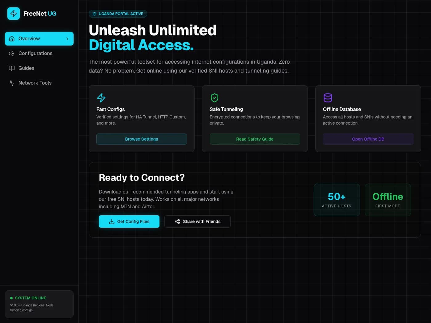 FreeNet Uganda Portal