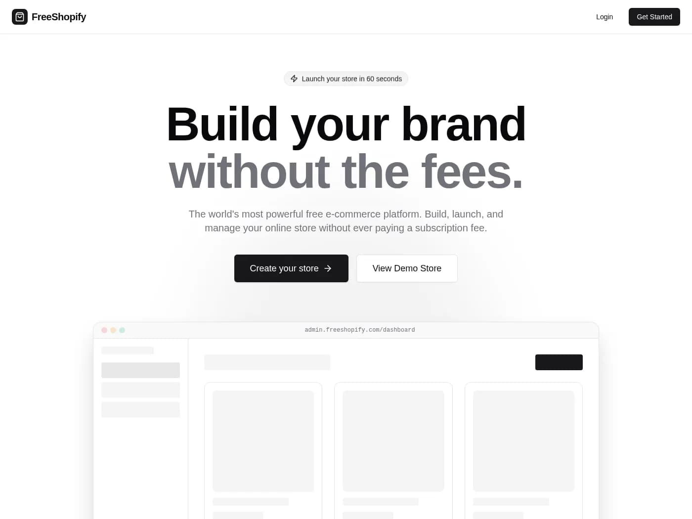 FreeShopify Clone