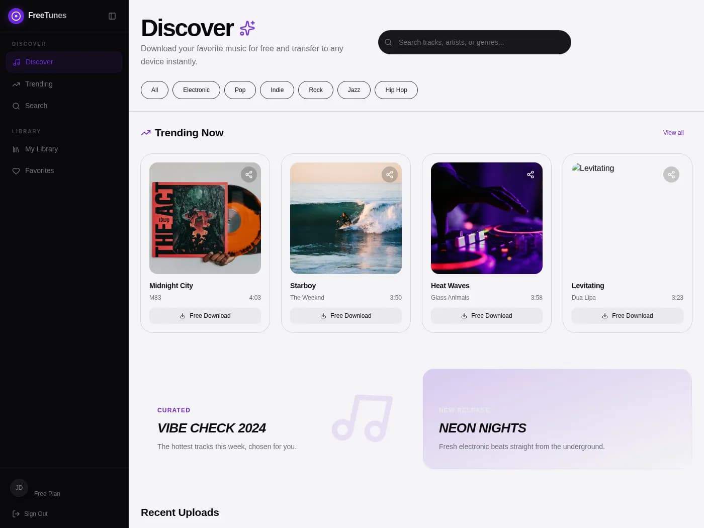 FreeTunes Hub