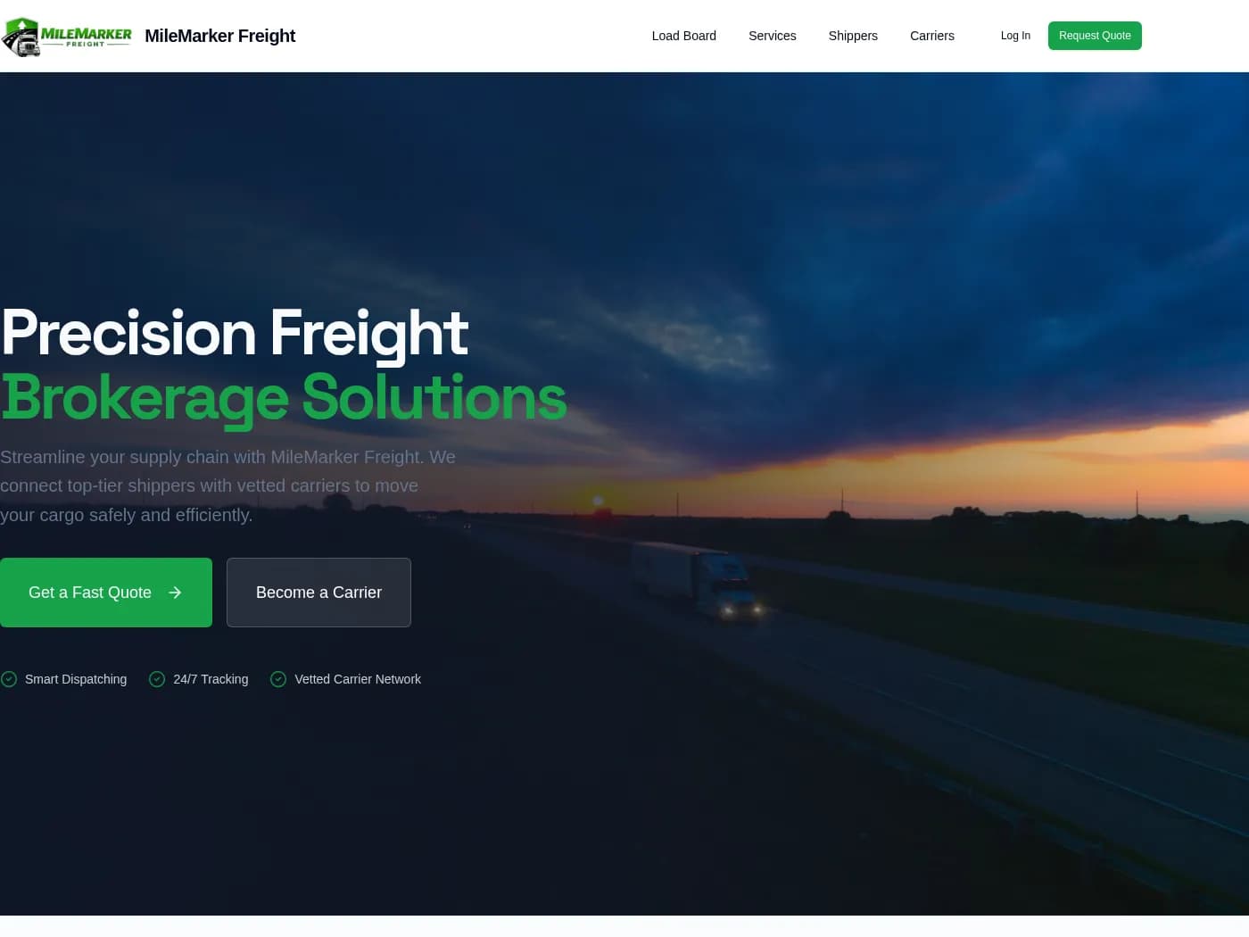 MileMarker Freight Portal