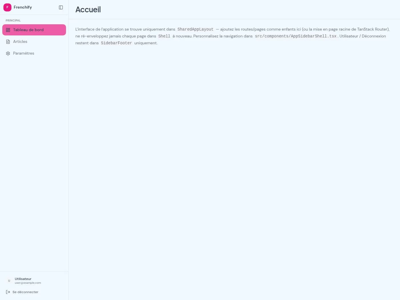Frenchify Your App