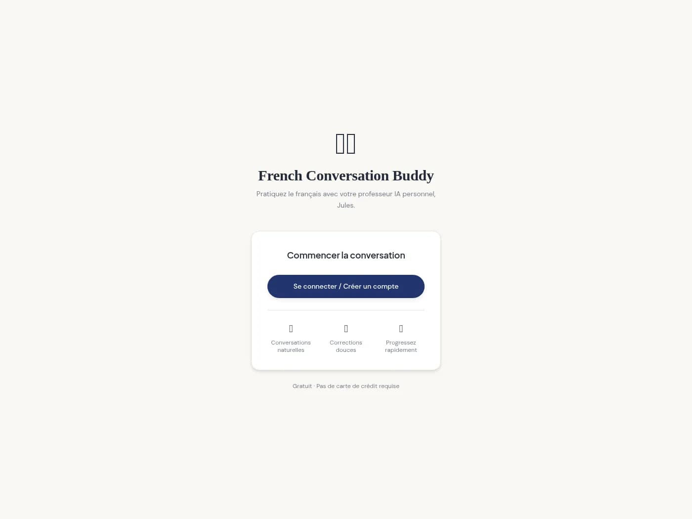 French Conversation Buddy