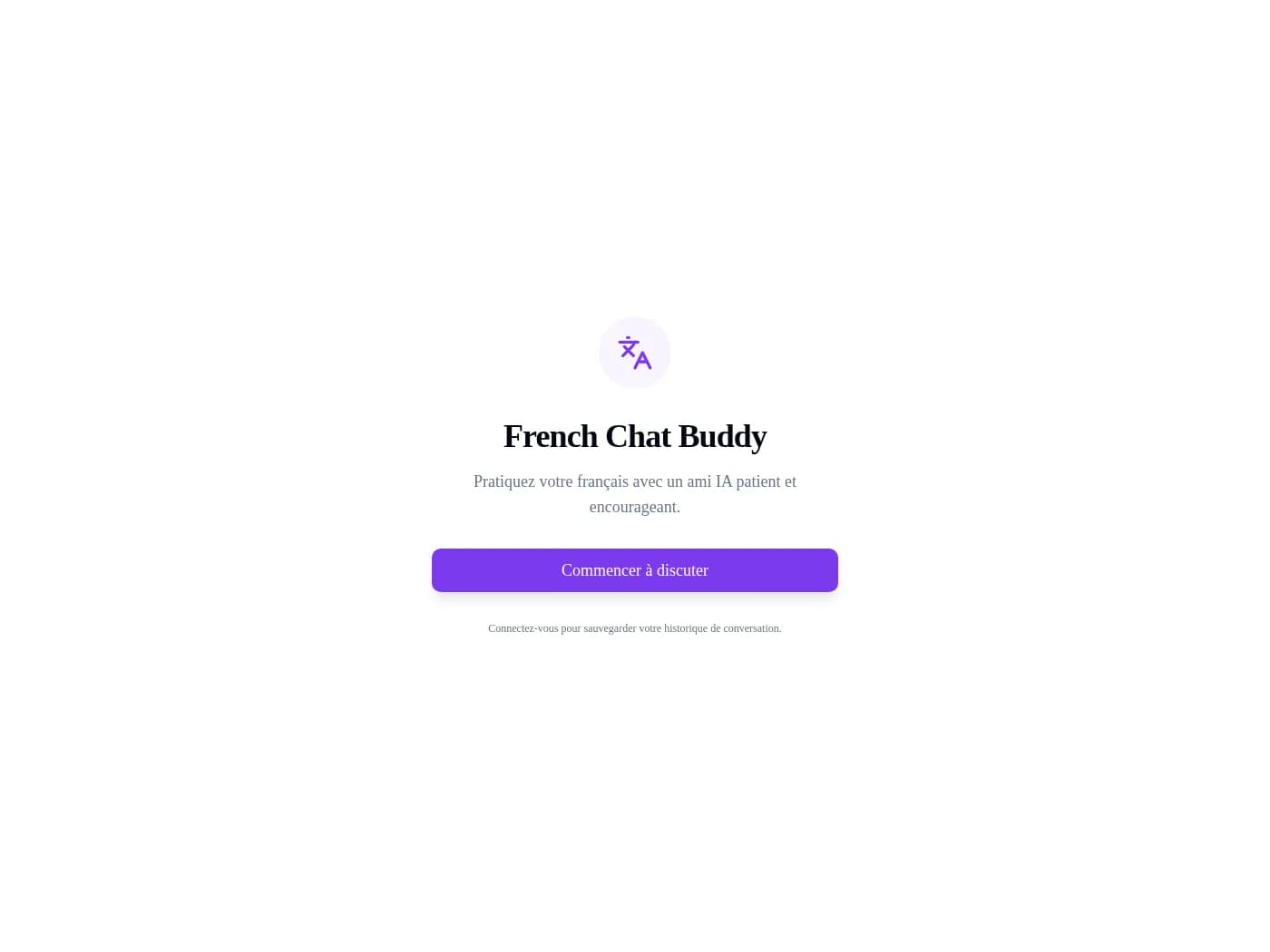 French Chat Buddy